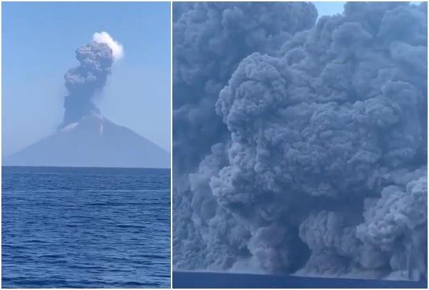 PRORADIO VULKAN NA ITALIJANSKOM OSTRVU: Nebo potamnelo, turisti jedva ...
