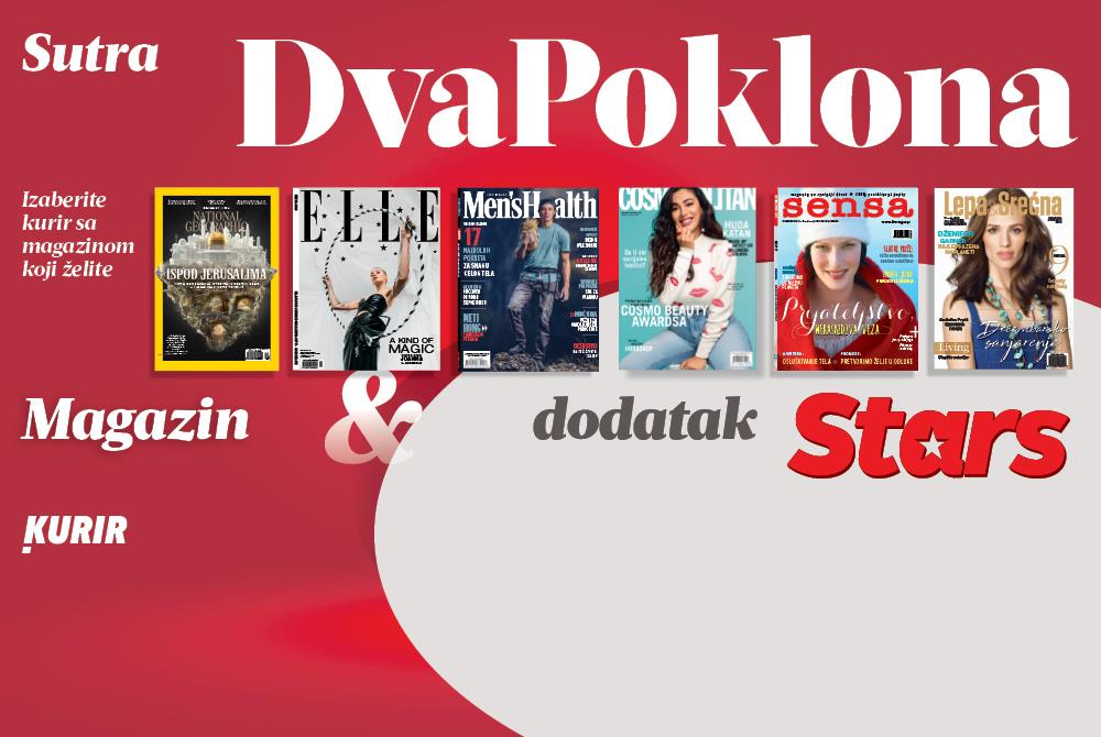 DNEVNE NOVINE KURIR SUTRA POKLANJAJU NAJPOPULARNIJE MAGAZINE plus ...