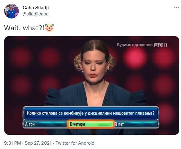 SRPSKI PLIVAČI NE VERUJU ŠTA JE IZGOVORILA MILICA U KVIZU POTERA ...
