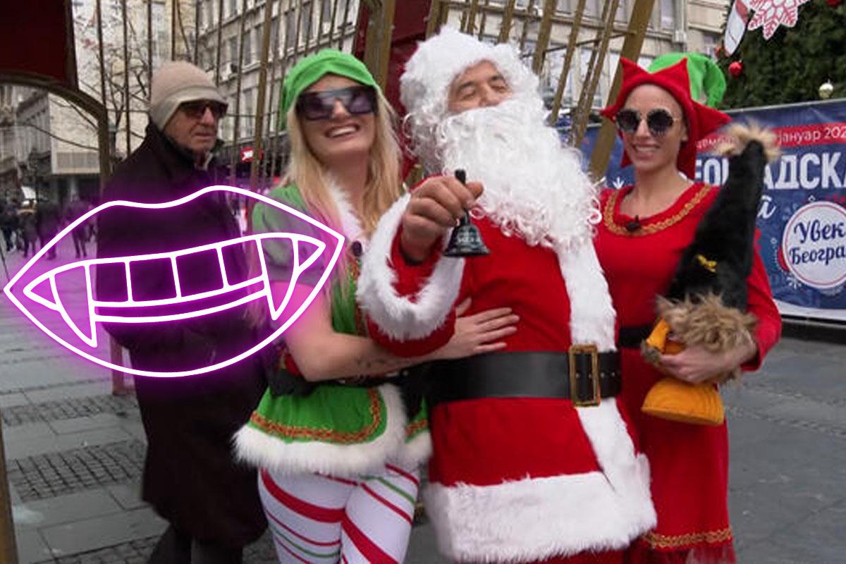 MAJA I SOFIJA NAPRAVILE SKANDAL U CENTRU BEOGRADA: Deda Mraz je ostao BEZ TEKSTA, prolaznici ...