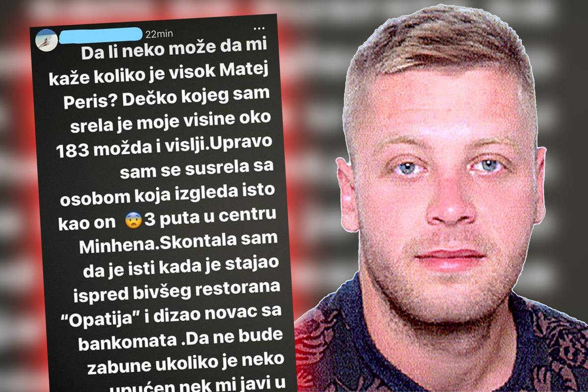 "PRESLIKAN JE MATEJ" Manekenka koja je videla istog Periša u Minhenu ...