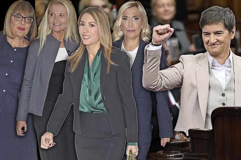 MINISTARKE POKAZALE ELEGANCIJU: Miščević, Popović, Đedović i Gojković ...