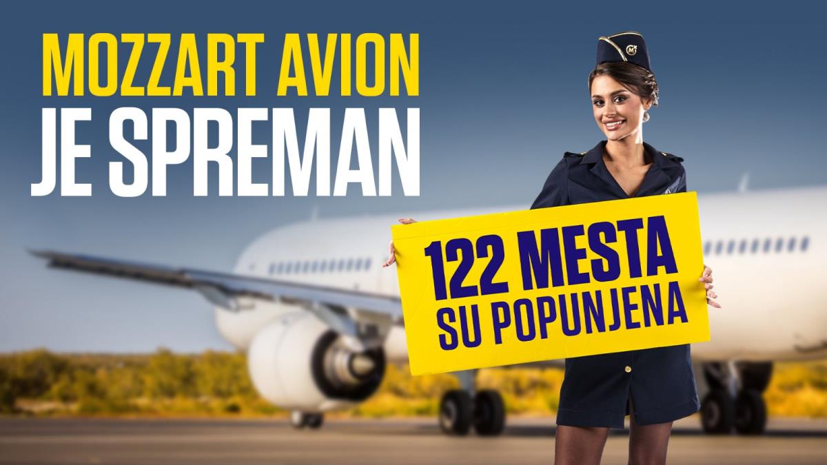 Mozzart avion je pun i spreman za istorijski let ka Kataru | Kurir
