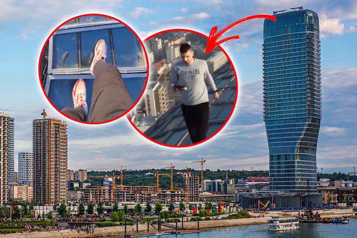 Influenser Marko Čolaković Kresoje popeo se na vrh Kule Beograd | Kurir