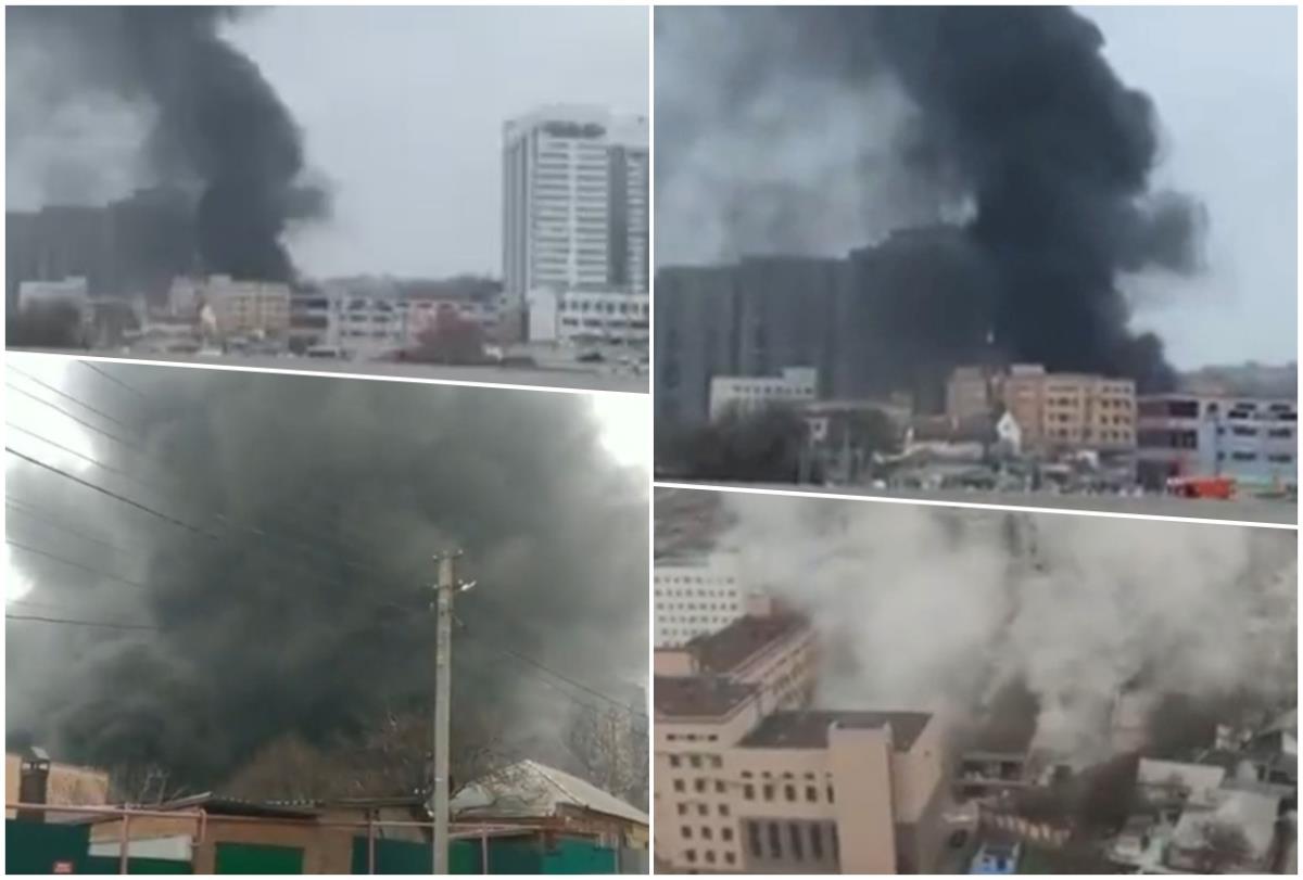 GORI ZGRADA GRANIČNE KONTROLE FSB U ROSTOVU NA DONU: Planulo na drugom ...