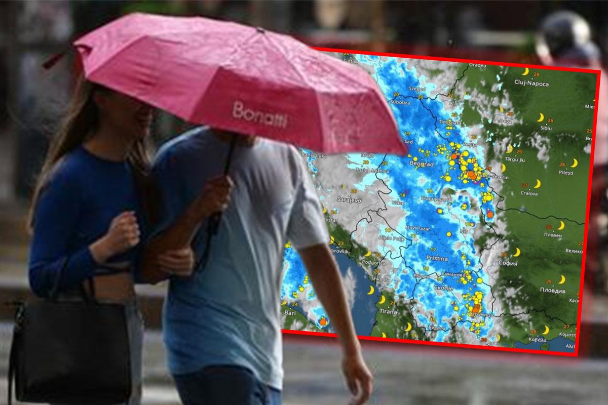 Kretanje kišnog oblaka nad Srbijom | Kurir