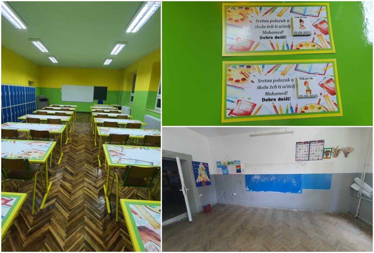 Učitelj Muhamed iz Tutina samoinicijativno sredio učionicu za svoje đake