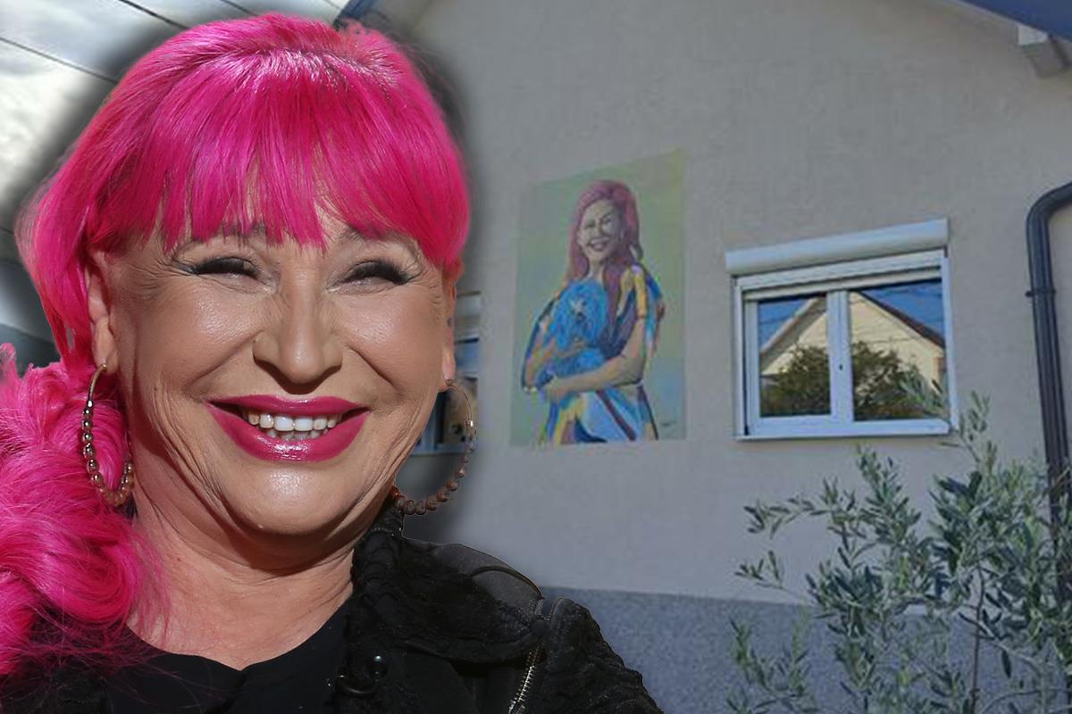 Fan Zorice Brunclik naslikao njen lik na kući! Opčinjen pevačicom od ...