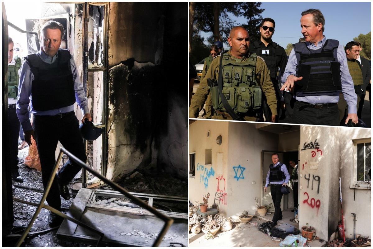 Šef britanske diplomatije Kameron posetio kibuc u Izraelu u kojem je ...