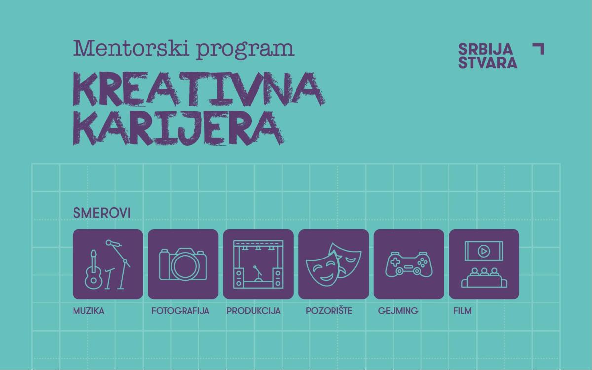 POČELE SU PRIJAVE ZA MENTORSKI PROGRAM “KREATIVNA KARIJERA” | Kurir