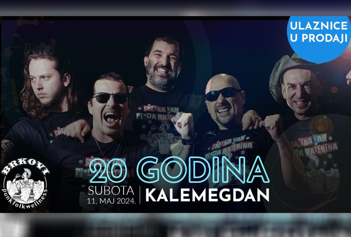 BRKOVI PROSLAVLJAJU 20 GODINA BENDA SPEKTAKULARNIM KONCERTOM U BEOGRADU ...