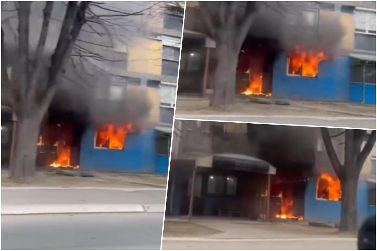 Požar u Lazarevcu, gori zgrada | Kurir