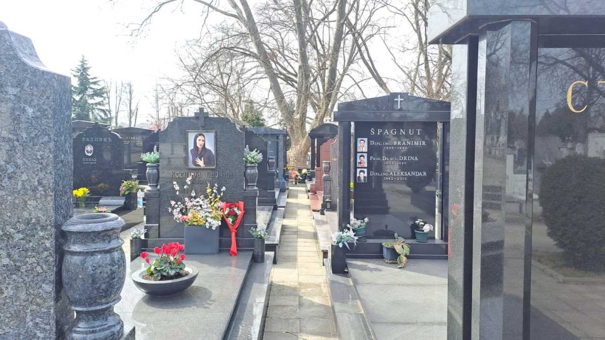 Buket crvenih ruža na grobu Ksenije Pajčin | Kurir