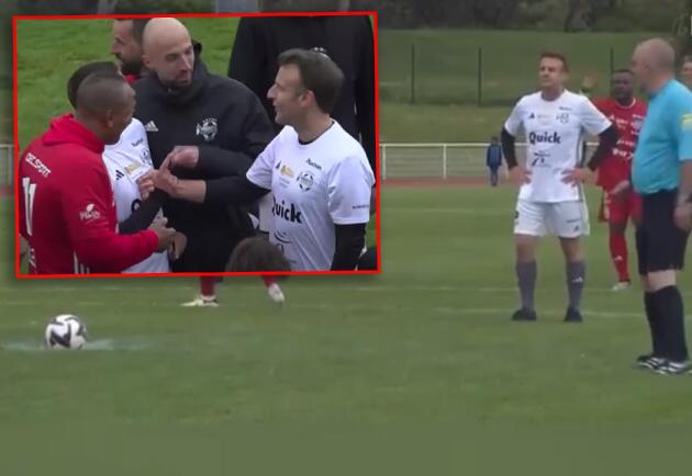 Hit snimak Makrona kako igra fudbal | Kurir