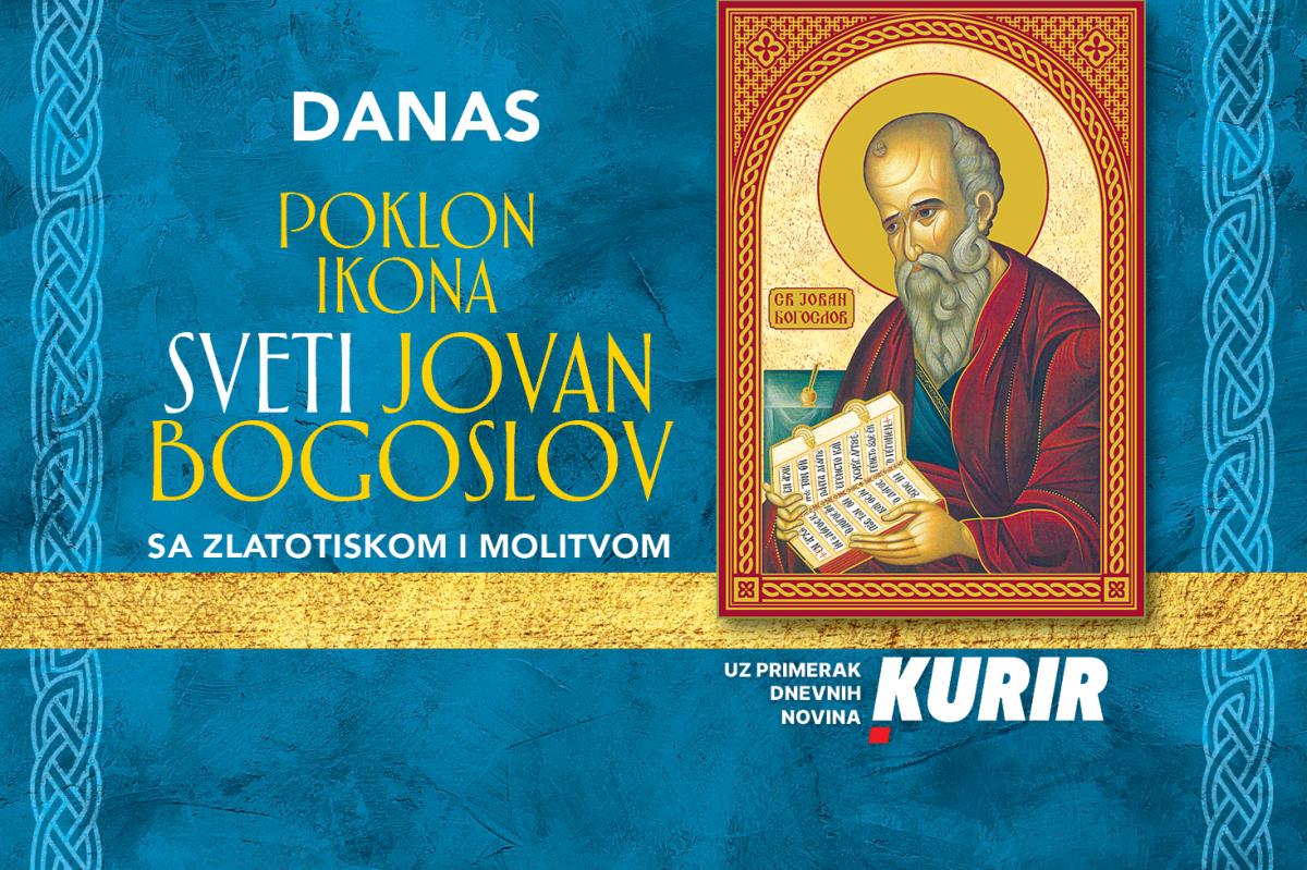 DANAS ne propustite POKLON – Ikona Sveti Jovan Bogoslov | Kurir