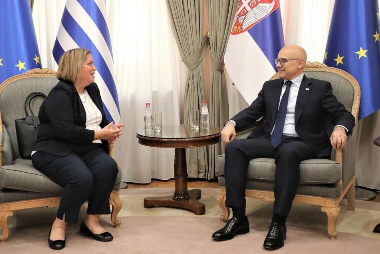 SUSRET KOD PREMIJERA VUČEVIĆA: Razgovarao sa ambasadorkom Grčke o daljem unapređenju saradnje ...