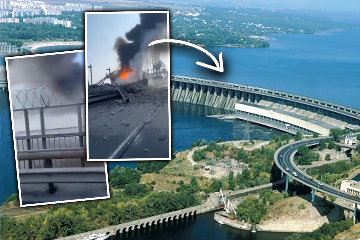 Snimak ruskog napada na branu hidroelektrane u Kijevu | Kurir