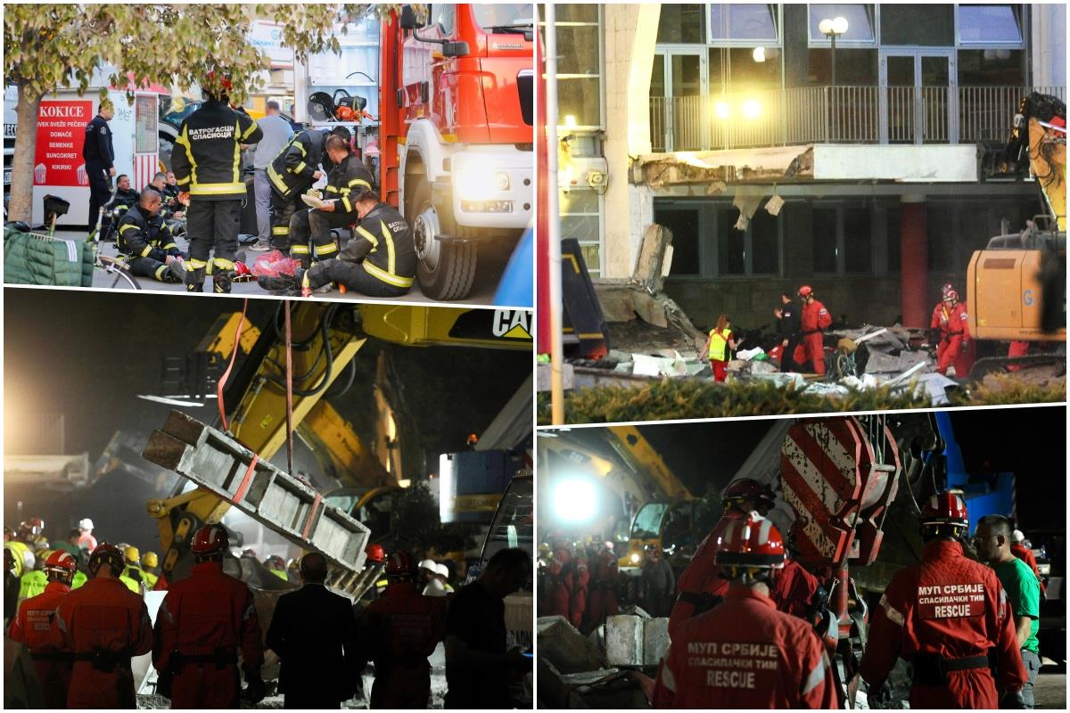 Kurir donosi potresne fotografije koje opisuju agoniju u Novom Sadu! Mukotrpna borba svih službi ...