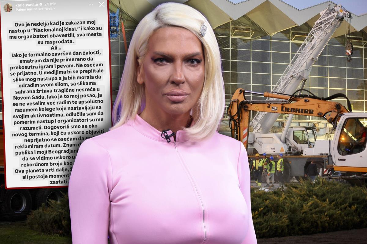 Jelena Karleuša otkazala nastupe zbog tragedije u Novom Sadu | Kurir