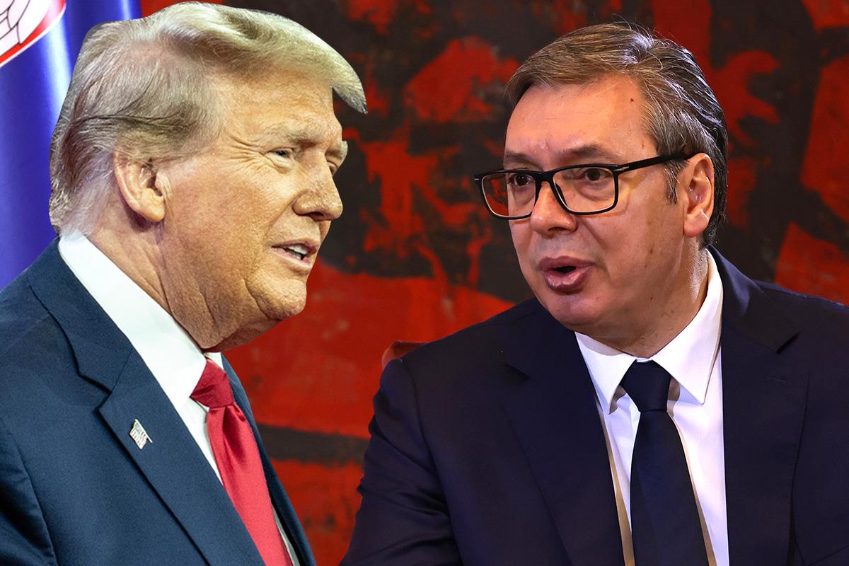 U toku je razgovor predsednika Srbije Aleksandra Vučića sa Donaldom ...