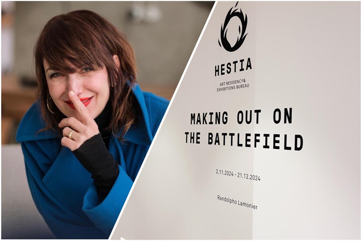 Maja Uzelac vodi kroz izložbu "Ljubav na bojnom polju" u galeriji ...