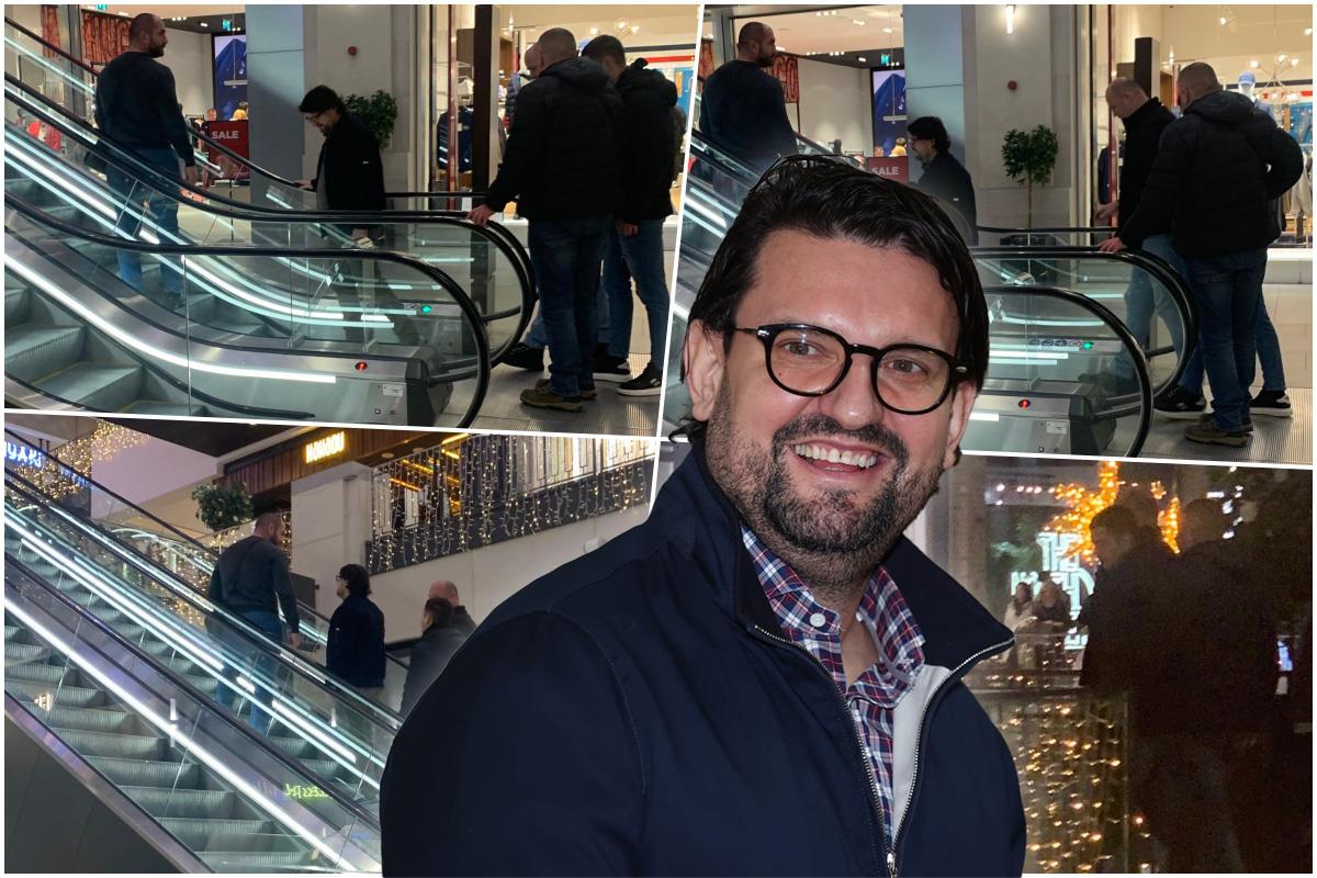 Duško Šarić u šopingu: Razgleda radnje, a leđa mu čuvaju četvorica | Kurir