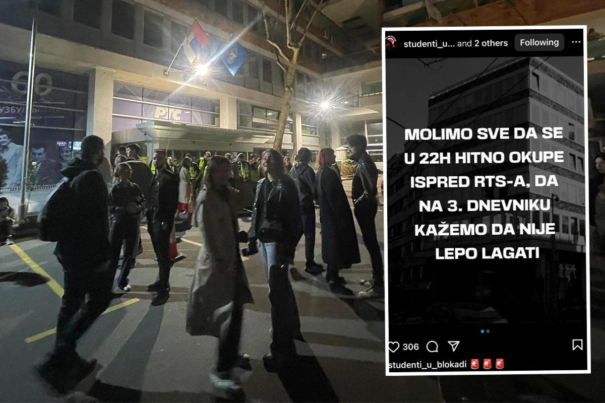 Studenti blokaderi ponovo pozivaju na blokadu RTS | Kurir