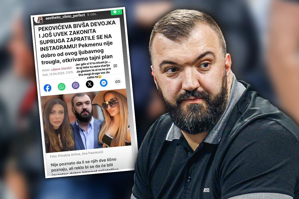 Bivša devojka Pekmenu poslala brutalnu poruku | Kurir