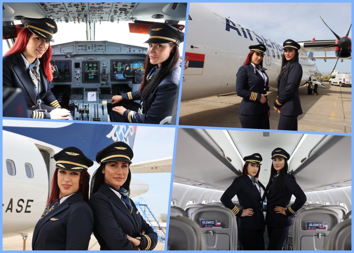 Captain Vanja and co-pilot Tijana made history on the flight from ...