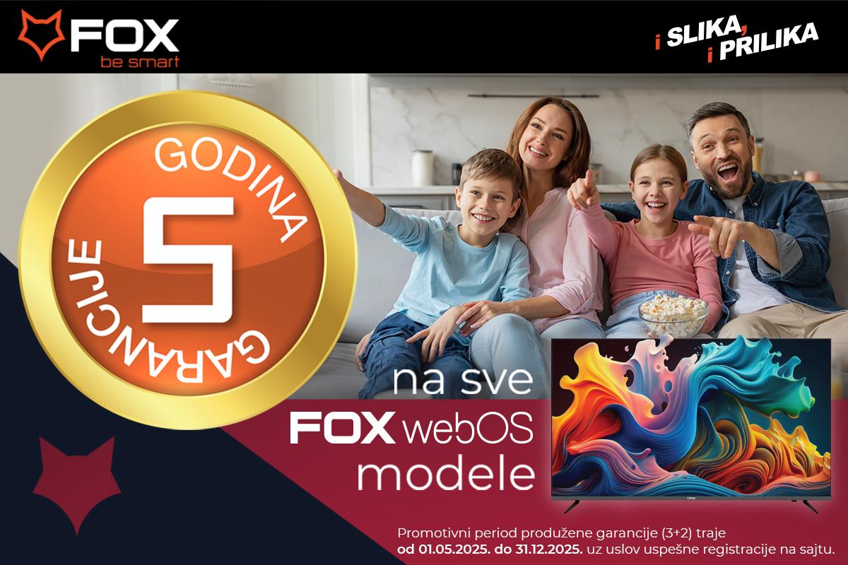FOX televizori – pametan izbor uz čak 5 godina garancije! | Kurir