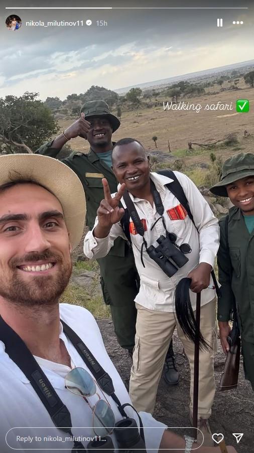 Nikola Milutinov u društvu devojke posetio Afriku i Masai pleme | Kurir