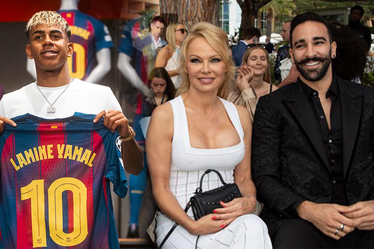 Adil Rami Lamin Jamal Pamela Anderson | Kurir