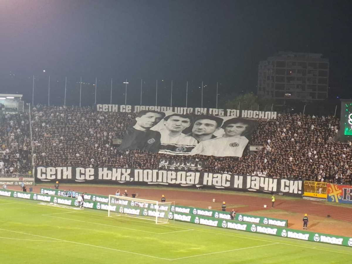 Grobari koreografija Partizan Hibernijan | Kurir