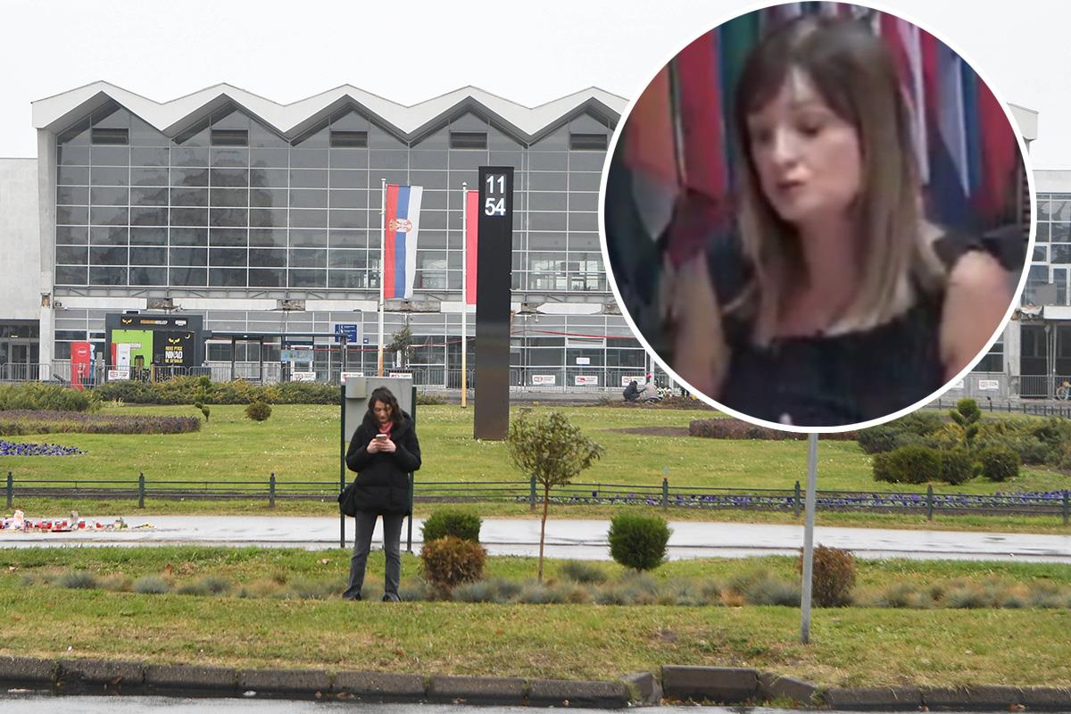 Blokaderka Ana Mirković pad nadstrešnice | Kurir