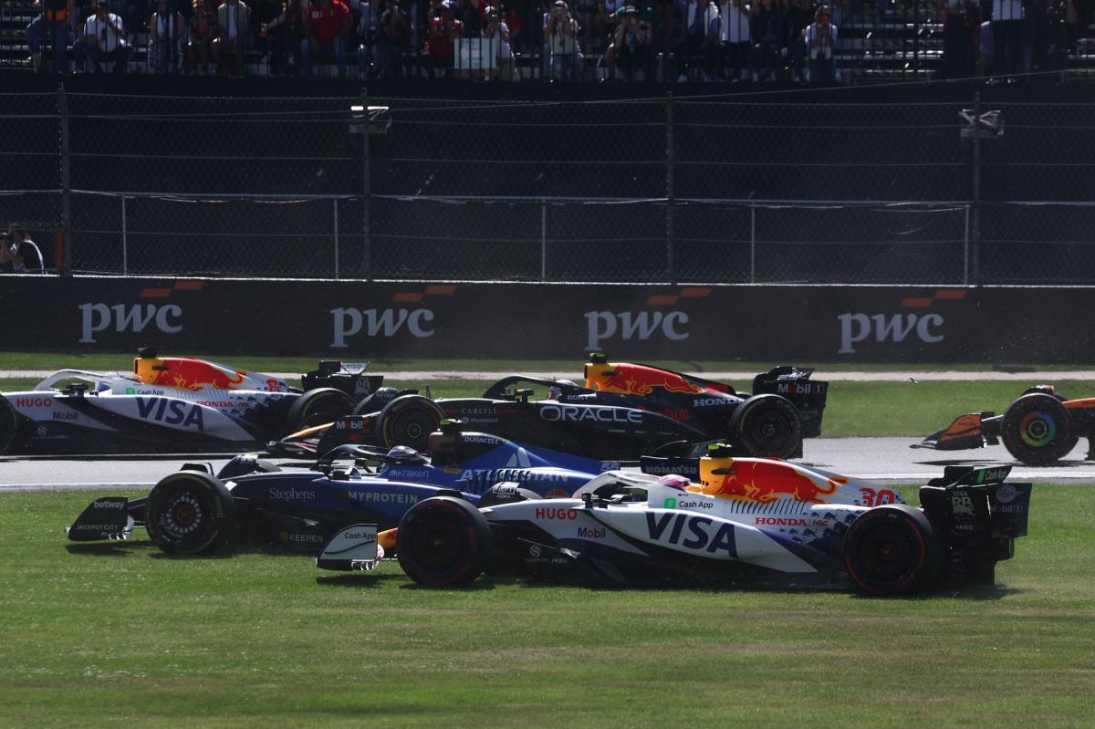 Lijam Loson umalo udario redare na stazi u Meksiku tokom trke Formule 1 ...