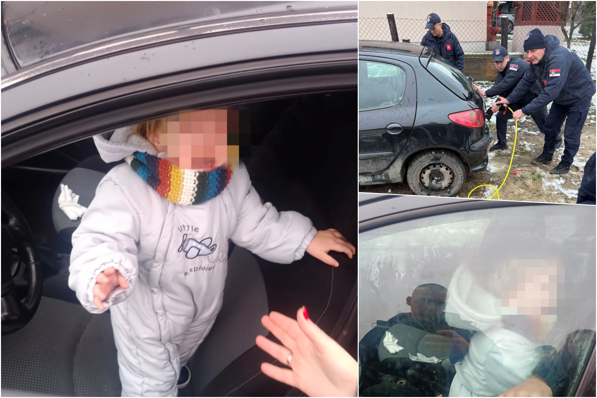Kragujevački vatrogasci na Badnji dan spasili dete zaključano u autu ...