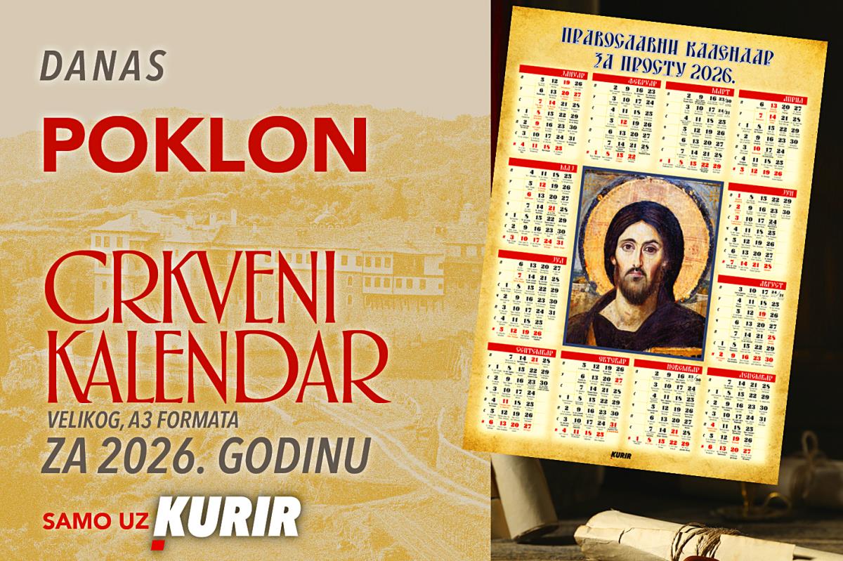 Kurir poklanja poster sa crkvenim kalendarom: Danas svakom čitaocu ...