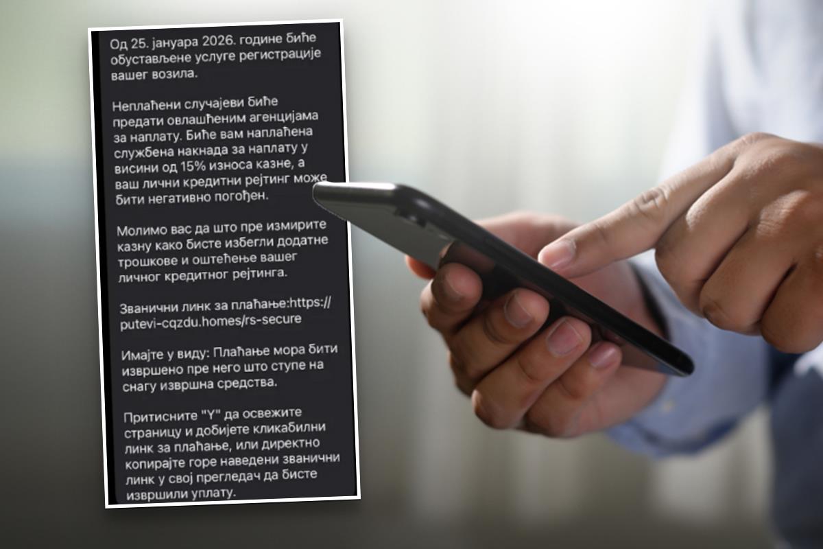 SMS prevara u Srbiji, prete gubitkom registracije | Kurir