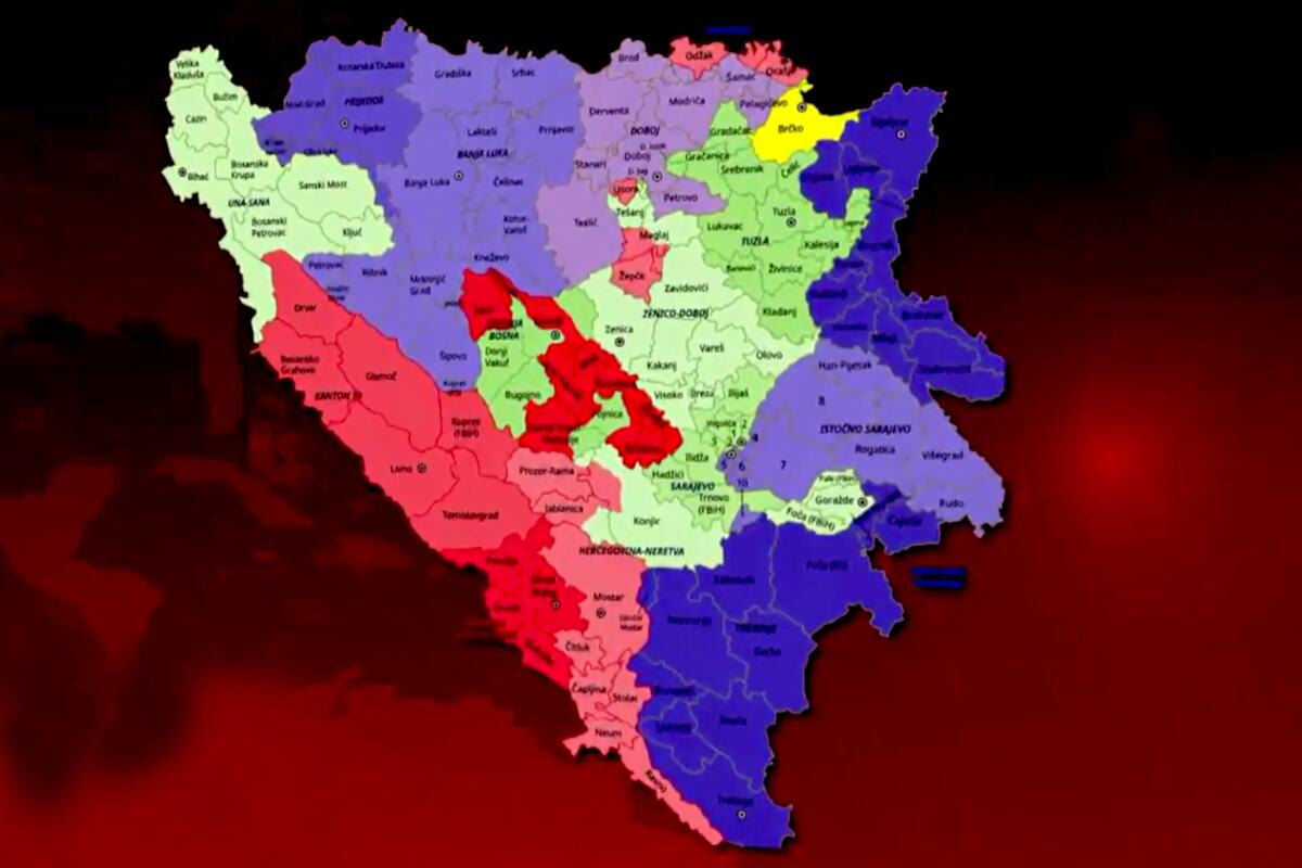 Sarajevo sprema protestnu notu zbog mape "hrvatskog entiteta" | Kurir