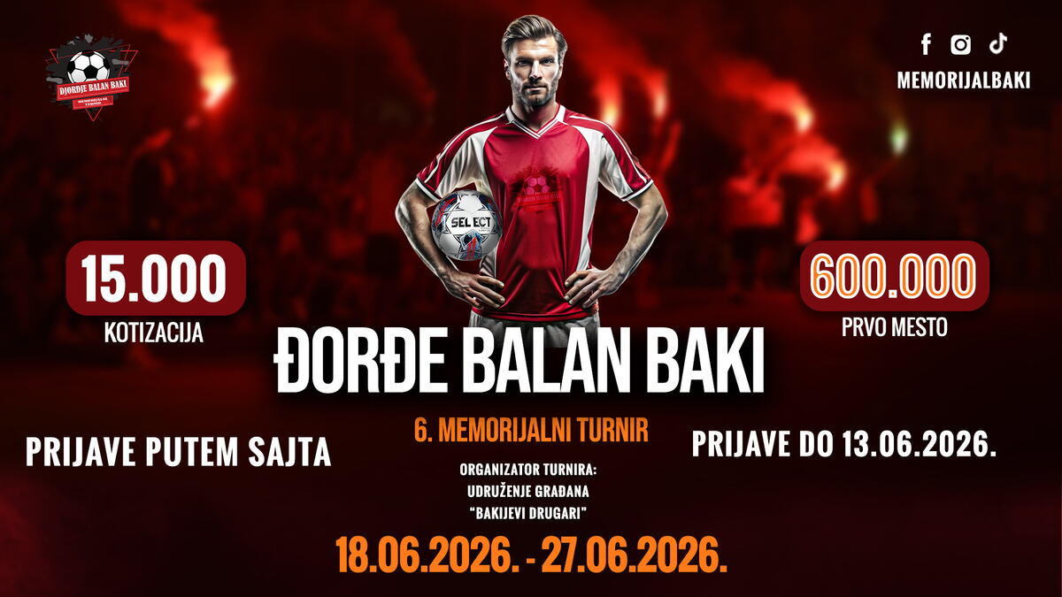Memorijalni turnir 'Đorđe Balan Baki' u Kovinu: Sport i humanost | Kurir