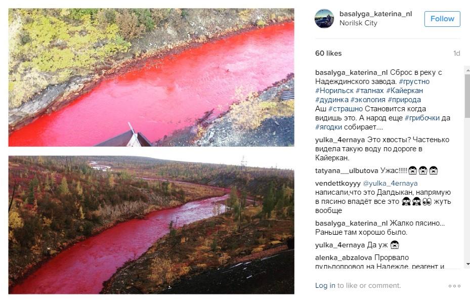 KRVAVA REKA U SIBIRU: Voda preko noći postala crvena, stanovnici u ...