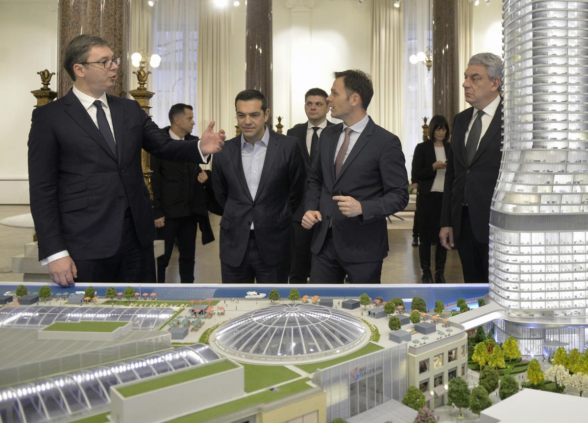 (FOTO) OBILAZAK GEOZAVODA: Vučić predstavio Beograd na vodi premijerima ...