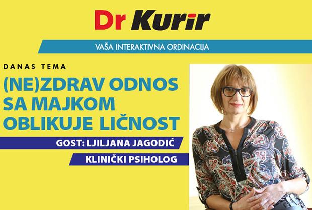 DANAS U EMISIJI DR KURIR UŽIVO SA KLINIČKIM PSIHOLOGOM Sa Ljiljanom Jagodić razgovaramo o tome ...