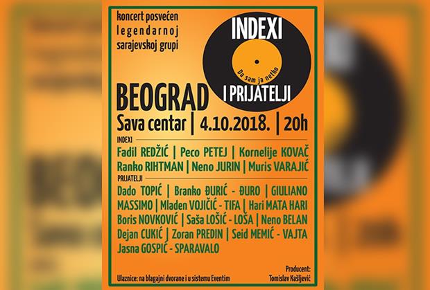 NOSTALGIČNO MUZIČKO PUTOVANJE KULTNE EX-YU GRUPE: Koncert „Indexi i ...